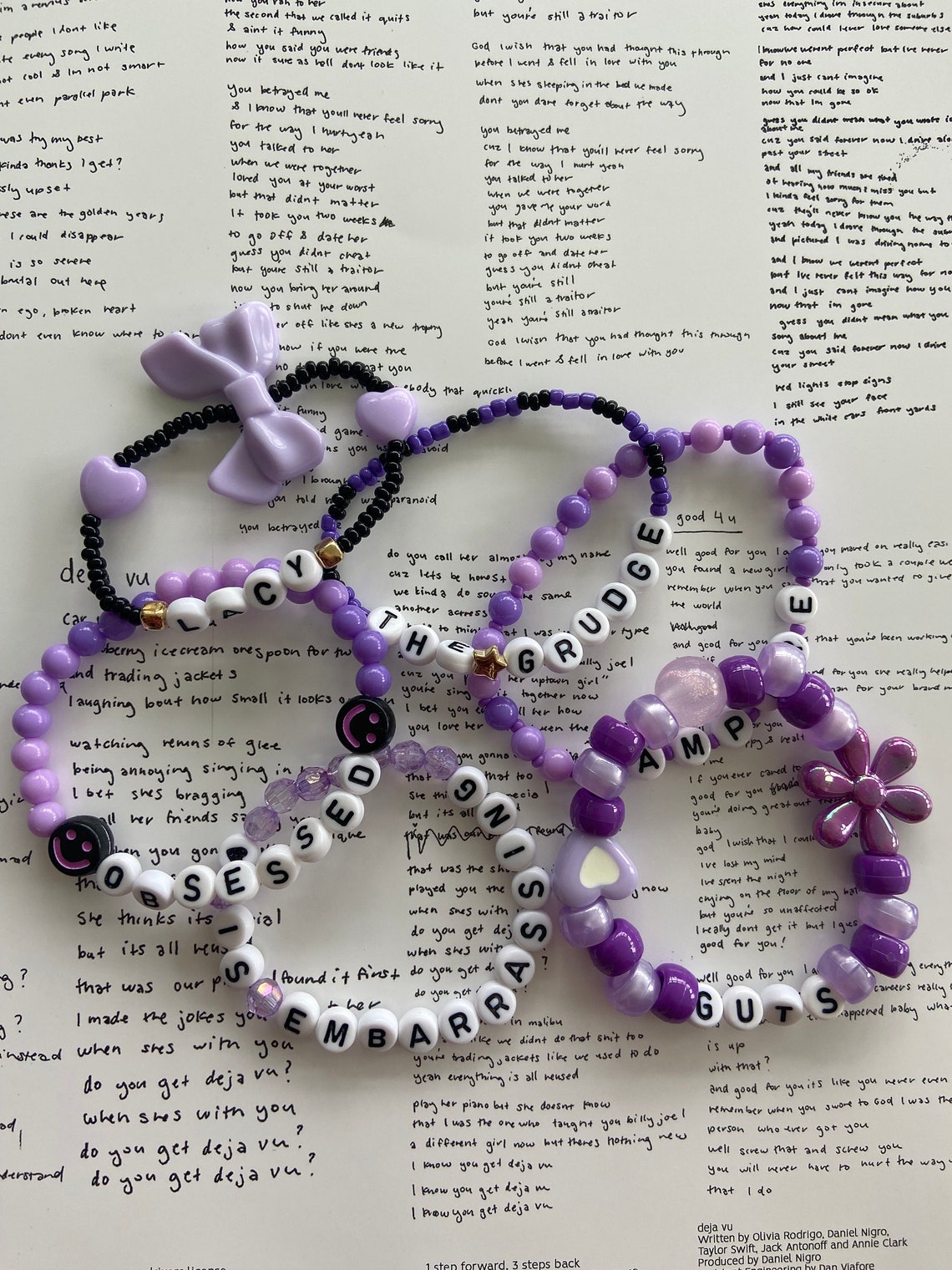 Olivia Rodrigo | CUSTOM MADE Guts World Tour Friendship Bracelets ...