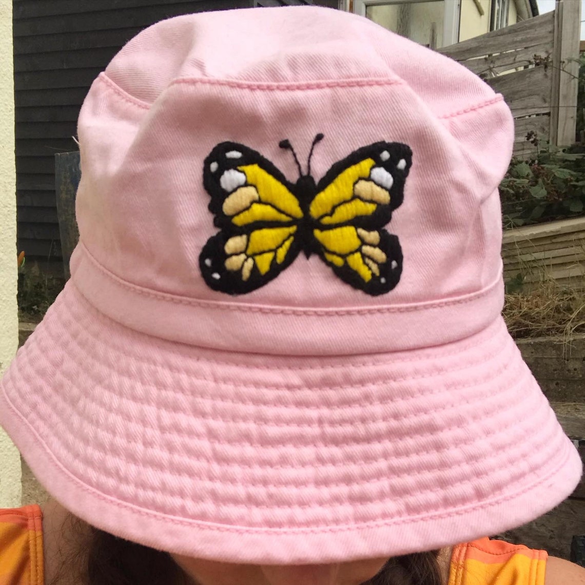Embroidered Butterfly Bucket Hat Custom Made Y2k 90s 00s Etsy