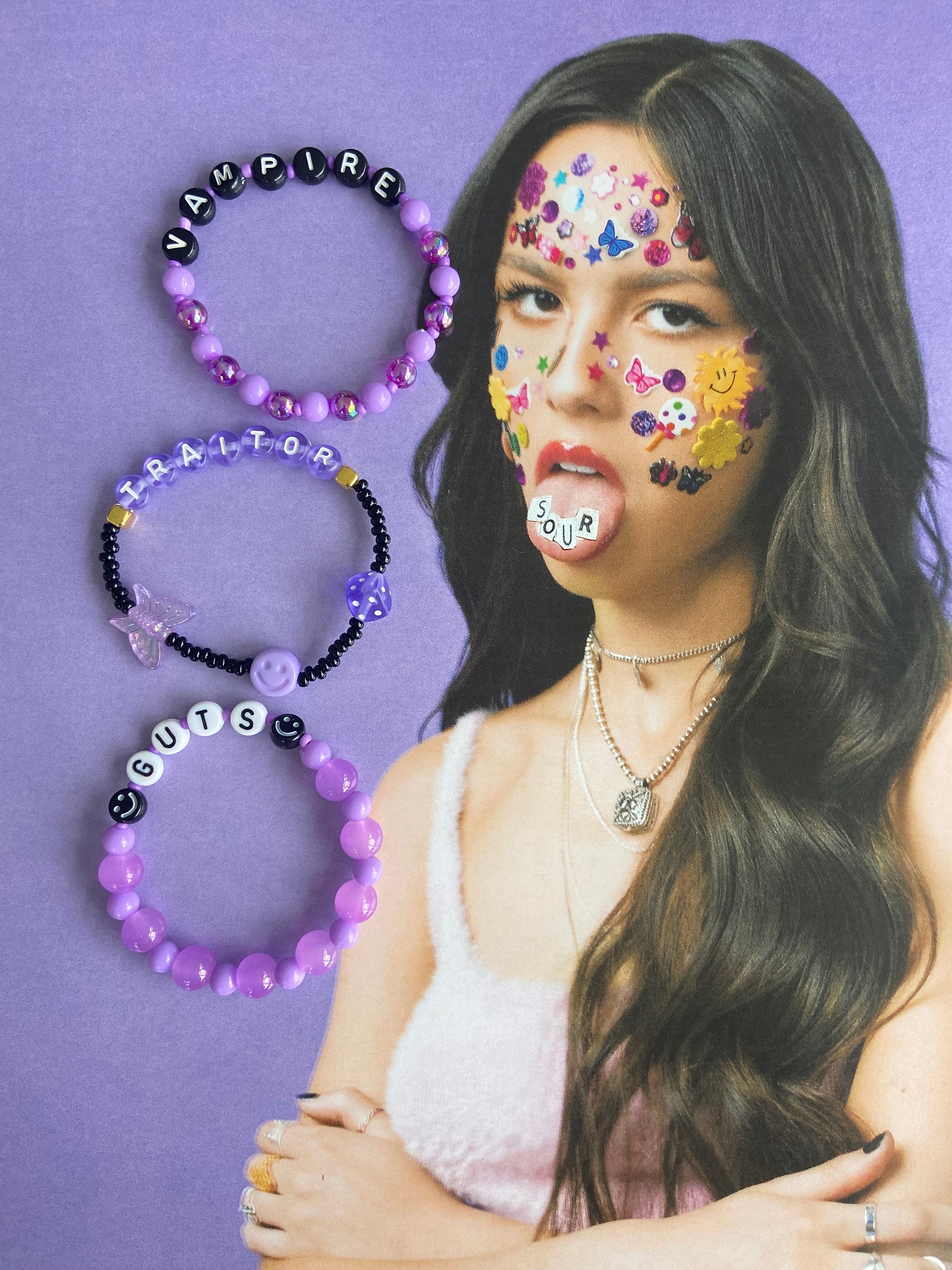 Olivia Rodrigo | CUSTOM MADE Guts World Tour Friendship Bracelets ...
