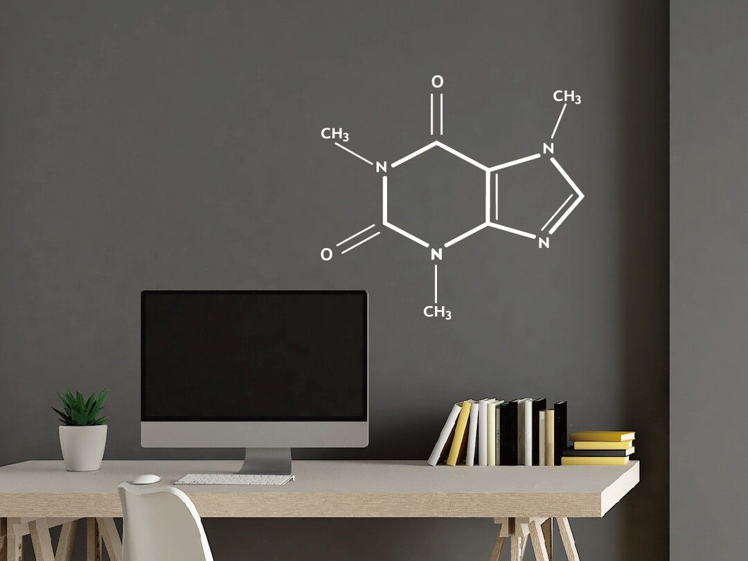 Molecular Structure Decals , Coffee Decals, Study Room Wall Decals ...