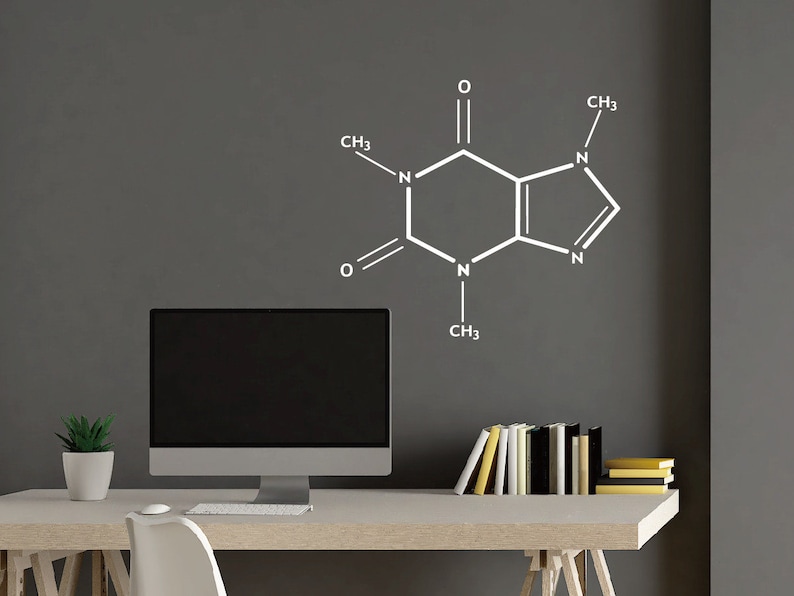 Molecular Structure Decals , Coffee Decals, Study Room Wall Decals ...