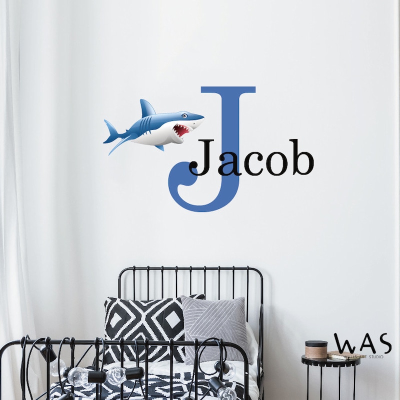 Shark Wall Sticker - Etsy