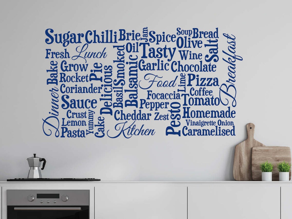 Kitchen Quotes Wall Decalkitchen Wall Decalslarge Wall Decal - Etsy