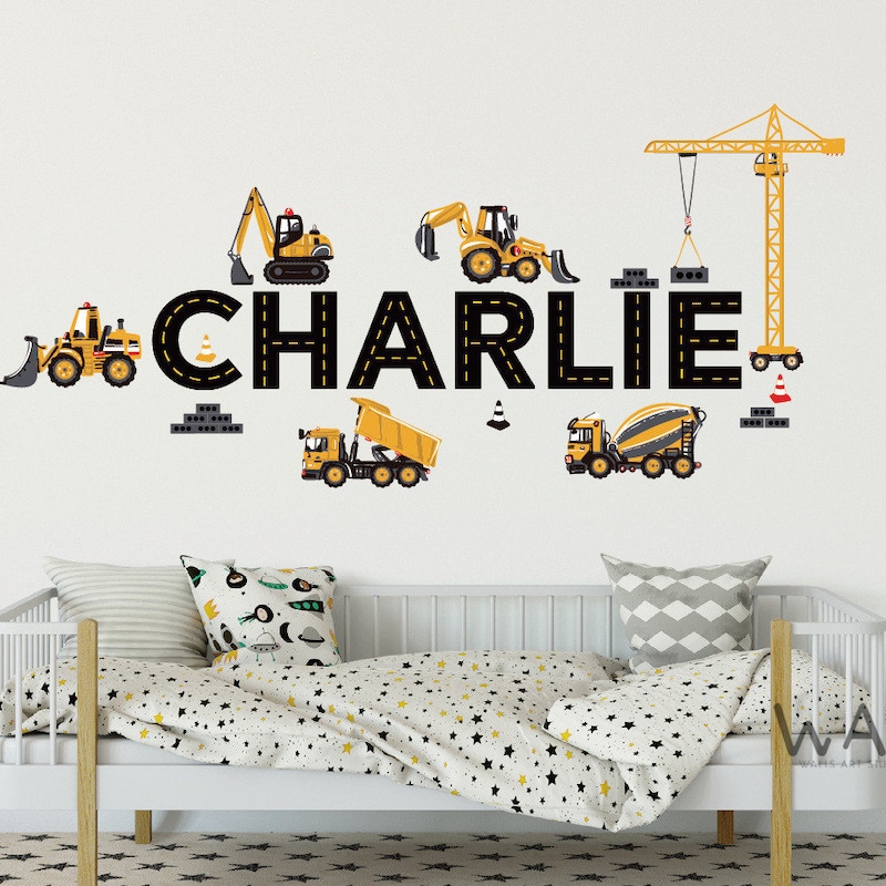 Construction Decals - Etsy