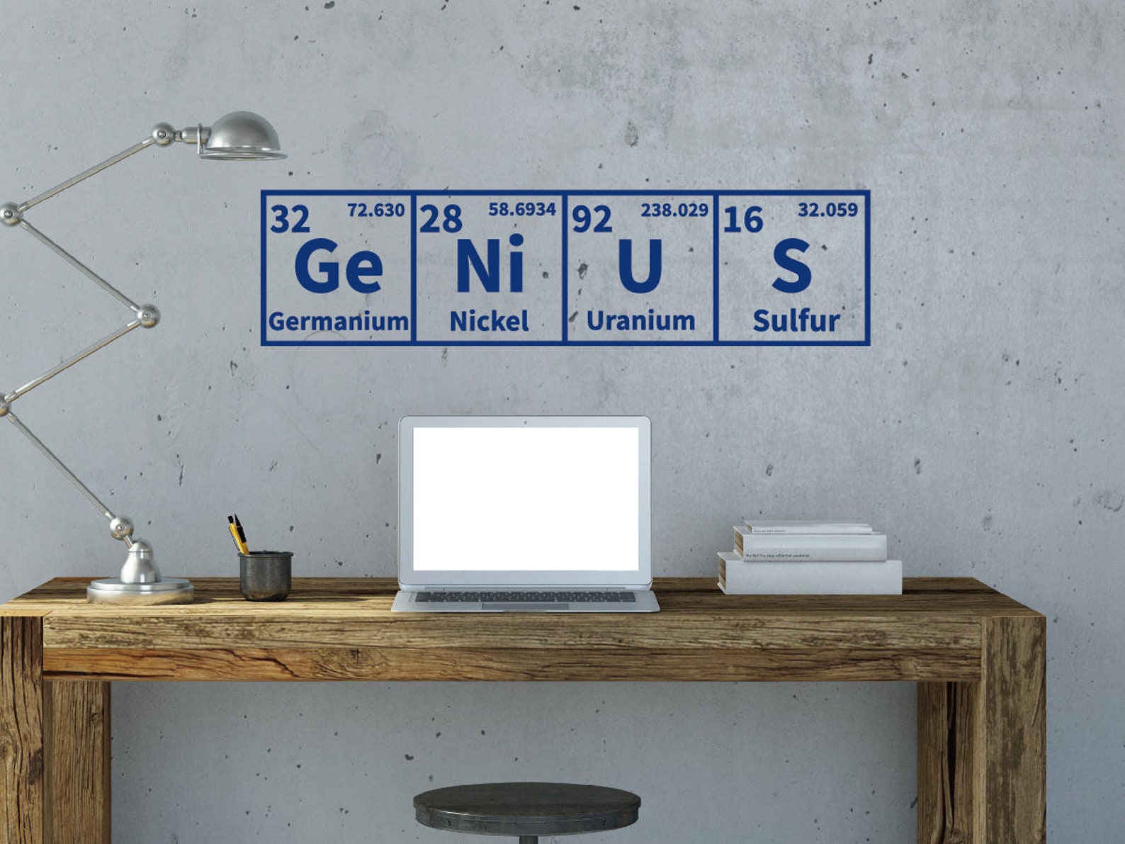 Chemical Elements Wall Decal Study Room Wall Decal | Etsy