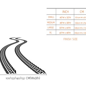 Tire Track Wall Decals,tyre Road Stickers,tractor Trace Wall Stickers ...