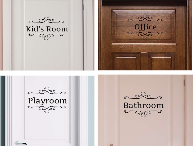Door Sign DecalBedroom Door Decor Home Wall Decor Class | Etsy