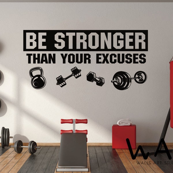 Gym Wall Decal - Etsy
