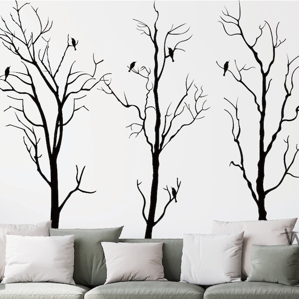 Black Tree Wall Stickers - Etsy