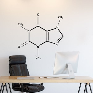 Molecular Structure Decals , Coffee Decals, Study Room Wall Decals ...