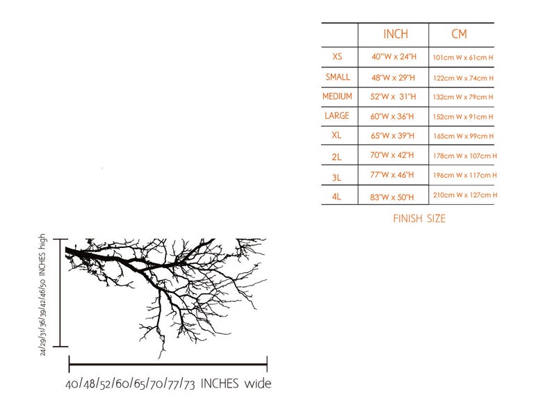 Tree Top Branches Wall Decal Vinyl Sticker Black Tree Wall Decal Black ...
