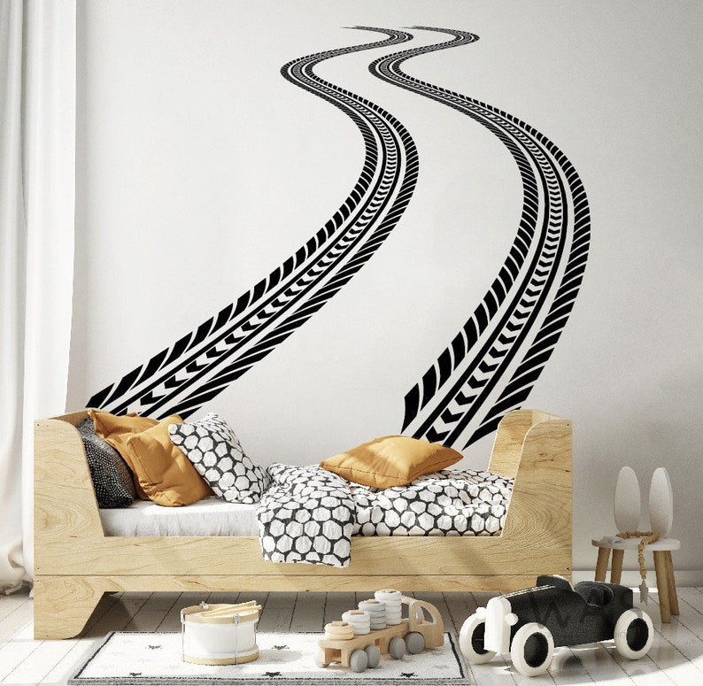 Tire Track Wall Decals,tyre Road Stickers,tractor Trace Wall Stickers ...