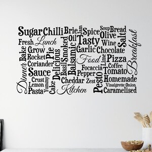 Kitchen Quotes Wall Decal,kitchen Wall Decals,large Wall Decal for ...