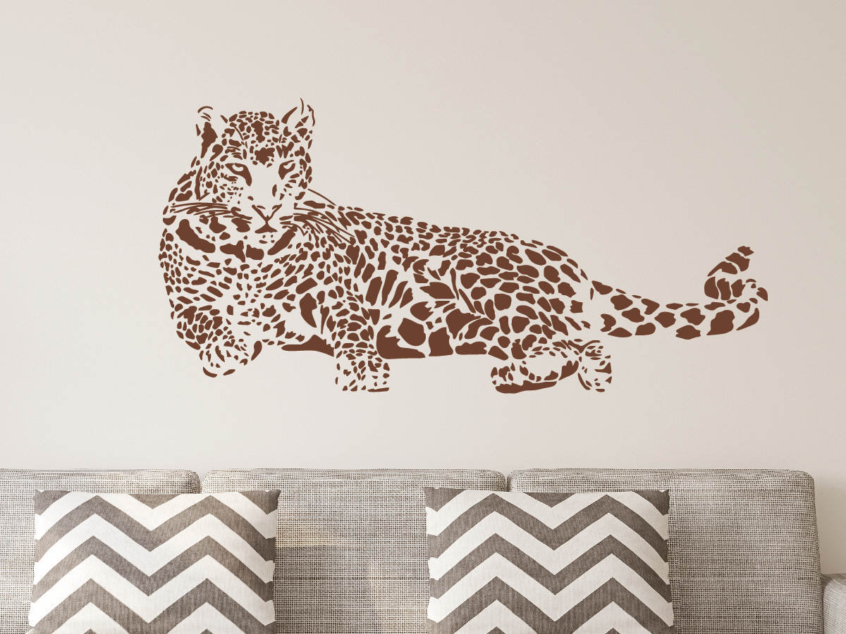 Cheetah Vinyl Wall Decal, Leopard Wall Decal, Home Wall Decor - Etsy