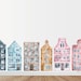 Watercolor European Building Wall Decal,vintage Building Wall Art ...