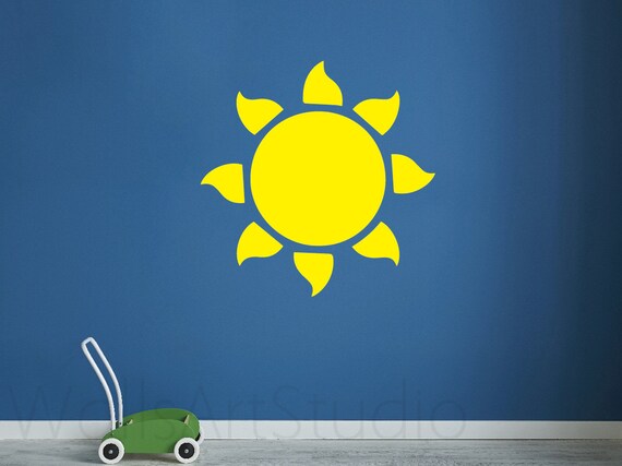 Sun Vinyl Decal Sticker Baby Nursery Sun Decal Sun Decor | Etsy
