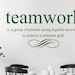 Teamwork Office Wall Decor, Office Wall Art, Motivational Office Wall ...