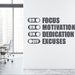 Focus Office Wall Decor Office Wall Art Motivational Office - Etsy