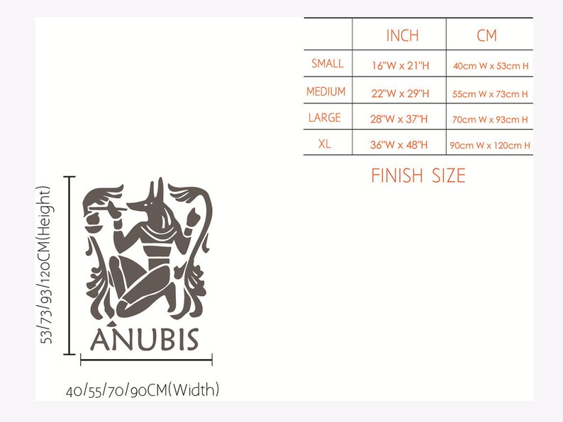 Anubis Egyption God Wall Decal - Etsy