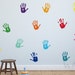 20 Pcs Colorful Handprint Decal Stickers for Classroom Wall Decorations ...