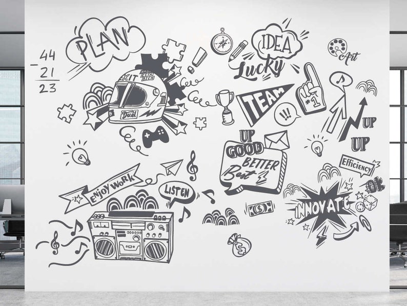 Graffiti Wall Stickers Vinyl Wall Decal - Etsy