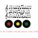 Music Record Disk Wall Decals, Vinyl Music Party Records for Retro ...