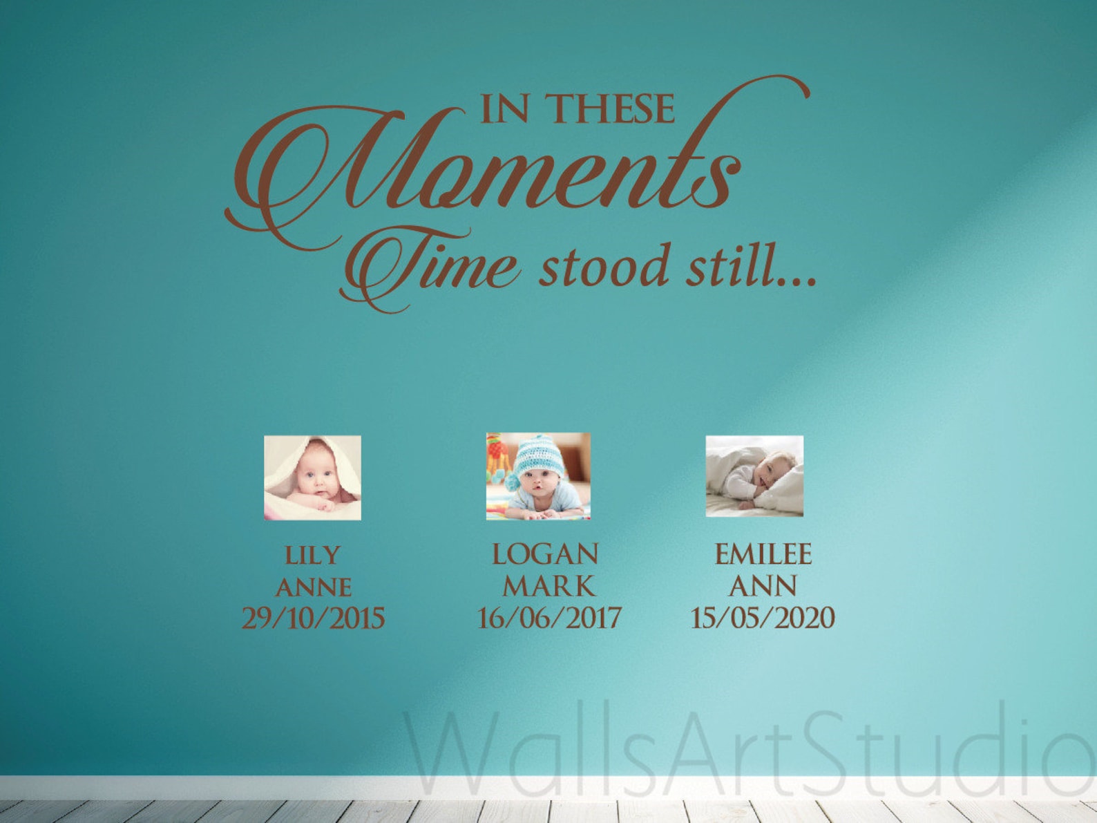 In These Moments Time Stood Still Vinyl Wall Sticker Wall Art for Home ...