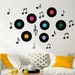 Music Record Disk Wall Decals, Vinyl Music Party Records for Retro ...