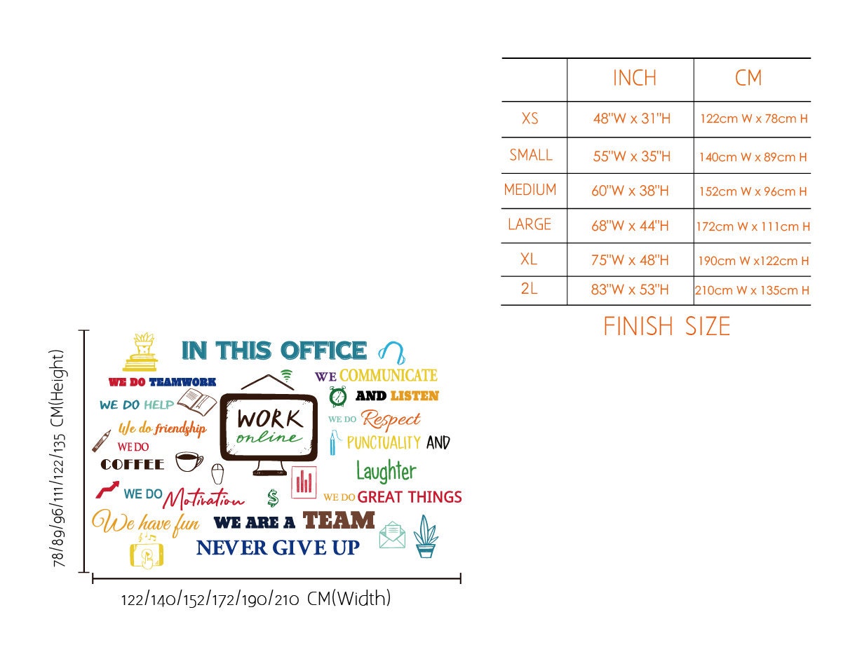 In This Office Inspirational Wall Decals Office Wall Decor - Etsy