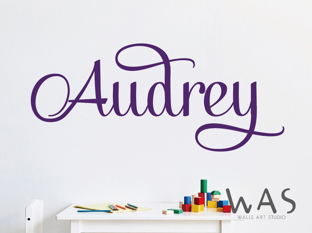 Personalized Name Wall Sticker, Kids Room Decor, Vinyl Name Decal ...