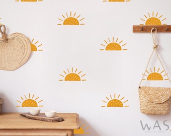 Half Sun Wall Decal - Etsy