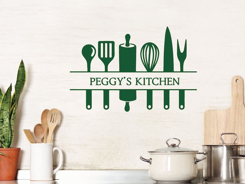 Personalized Name Kitchen Wall DecalKitchen Wall | Etsy