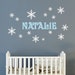 Snowflakes Decals , Name With Frozen Style Wall Decal, Let It Go ...