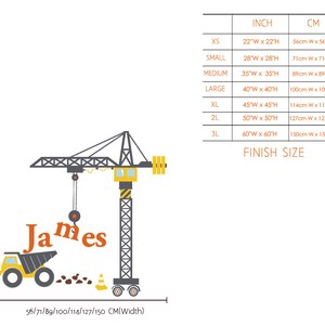 Crawler Crane Truck Sticker,personalized Construction Truck Sticker ...