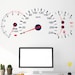 Speedometer Decal, Racing Car Speedometer Vinyl Wall Sticker ,kids Room ...