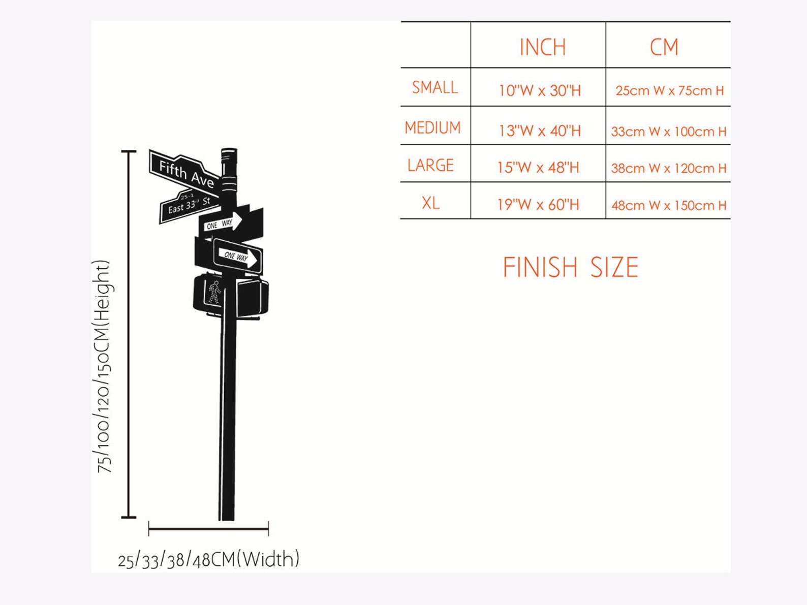 Road Sign Wall Decal, Crossroads Nursery Bedroom Wall Stickers ...