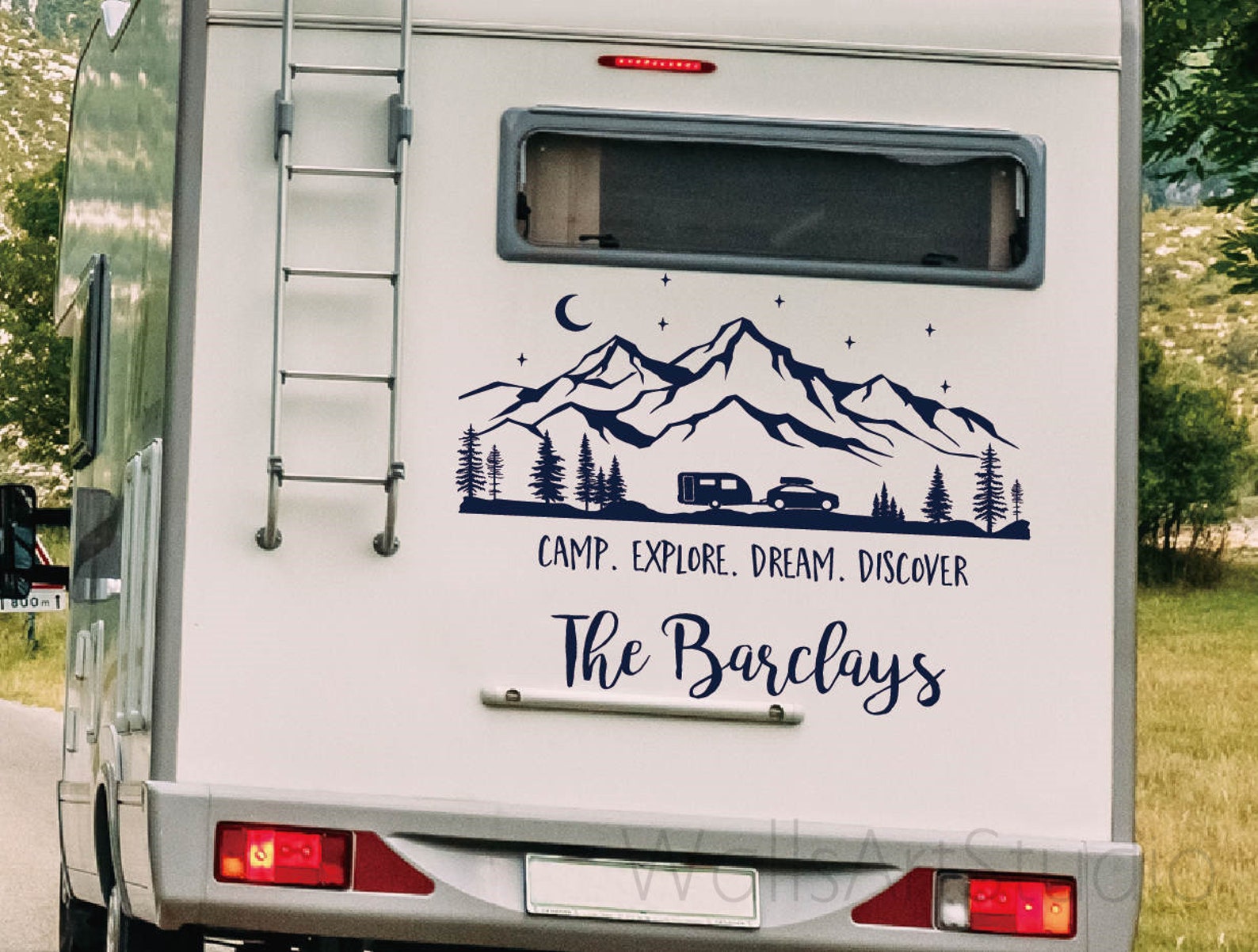 Motorhome Decal , Personalized Words With Motorhome Decal ,home Where ...