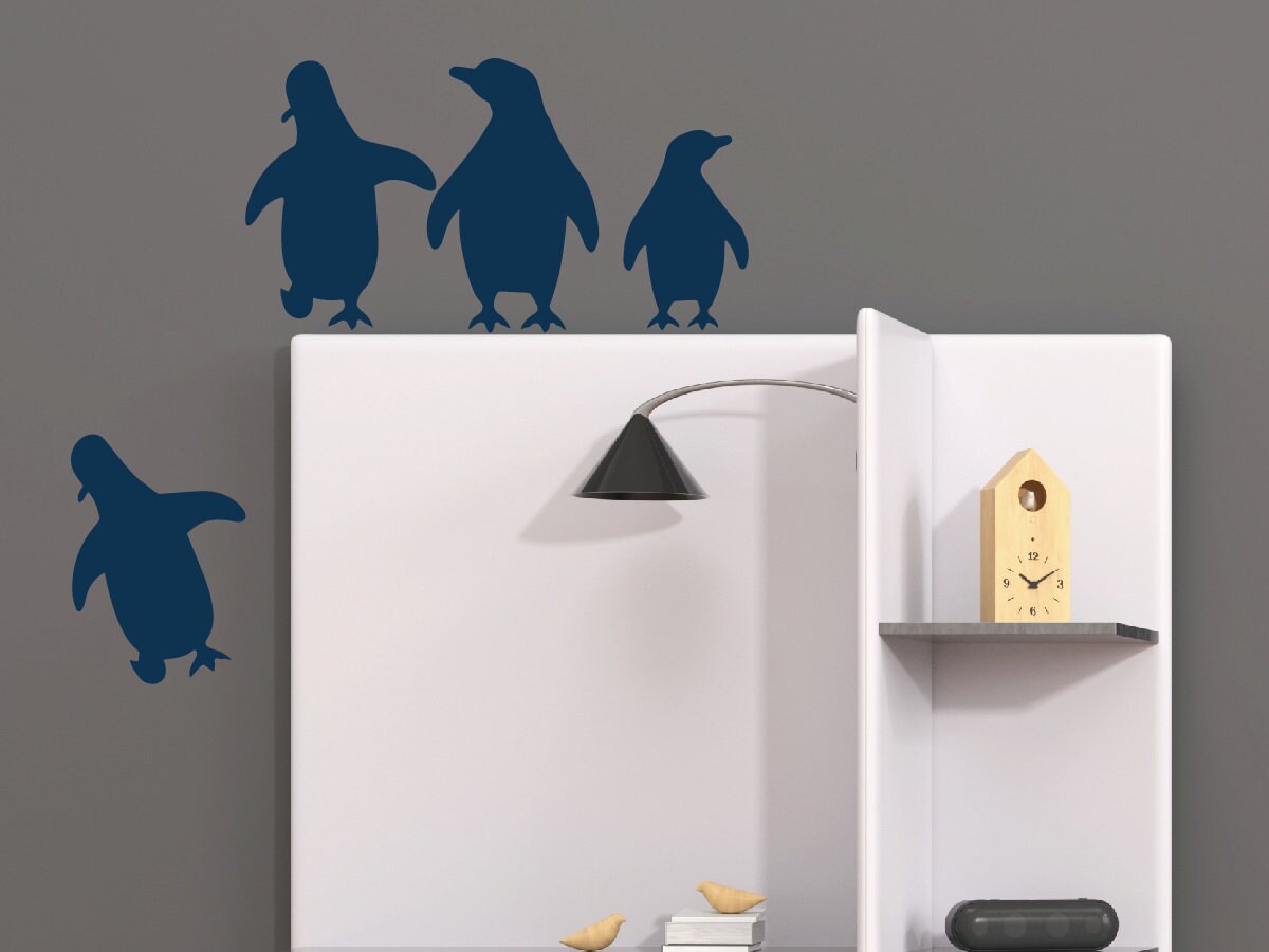 Penguin Wall Decals Nursery Kids Room Wall Decor 4 Pcs Set - Etsy