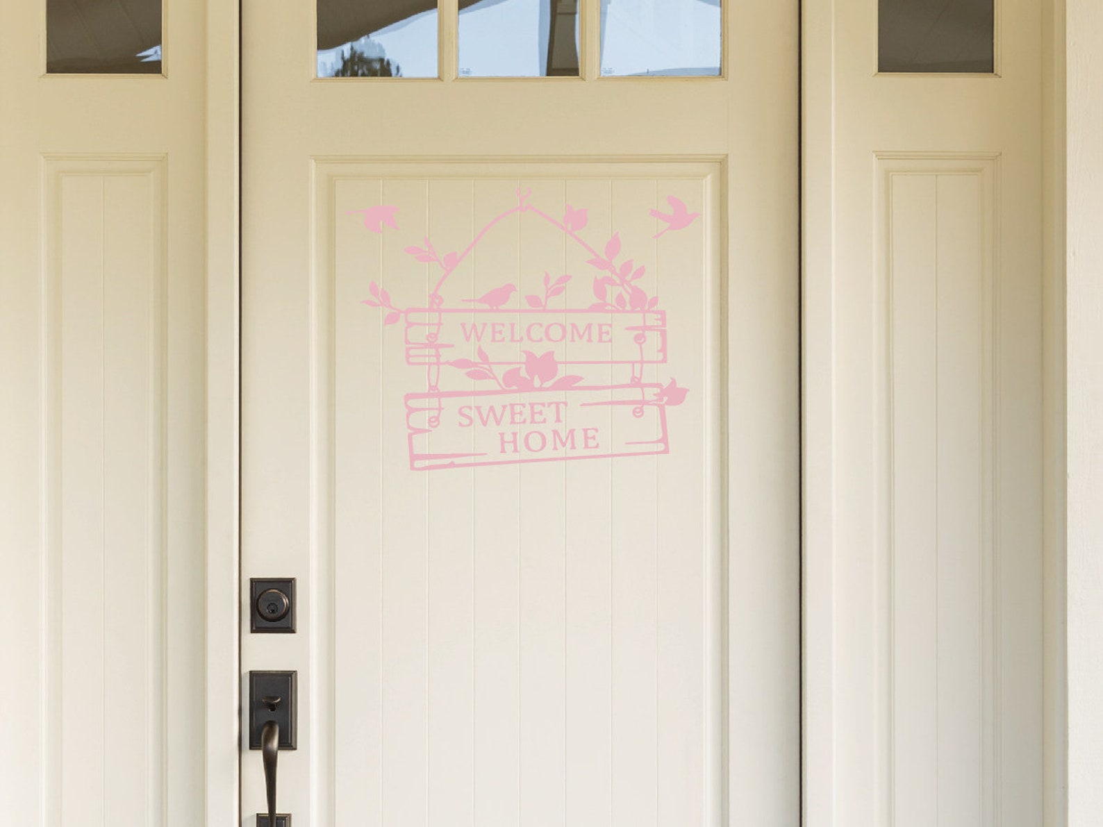 Welcome Home Door Sign Decal Home Wall Decor Entrance Door | Etsy