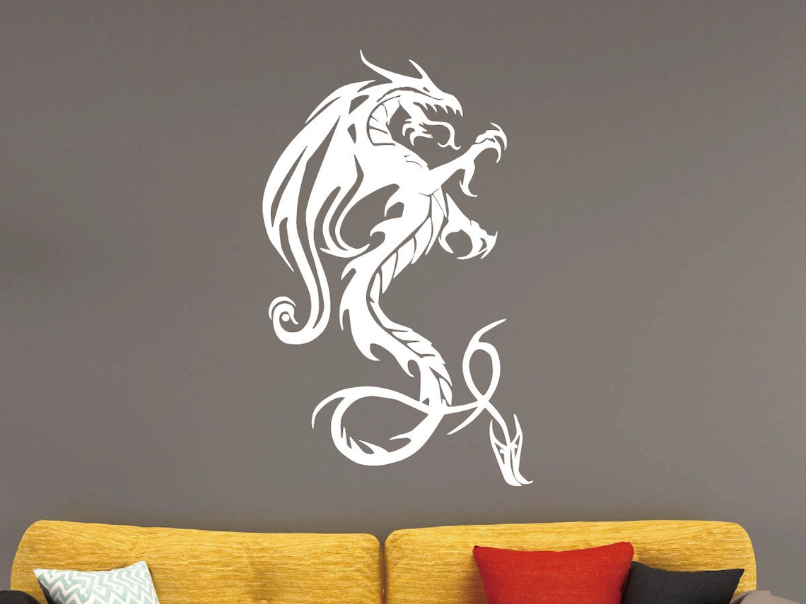Dragon Decal Dragon Decal for Car Drangon Decal Vinyl | Etsy