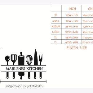 Personalized Name Kitchen Wall Decal,kitchen Wall Decals,custom Name ...