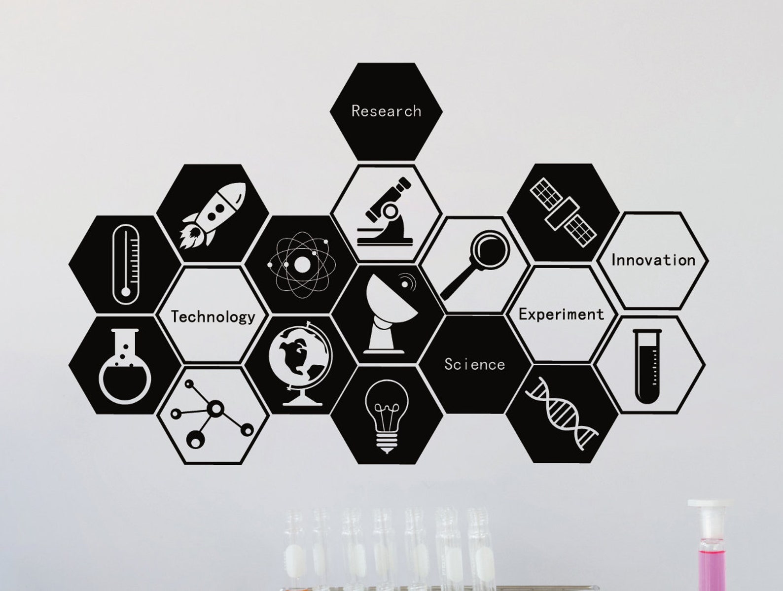 Chemical Experiment School Wall Decal Science Students Vinyl - Etsy