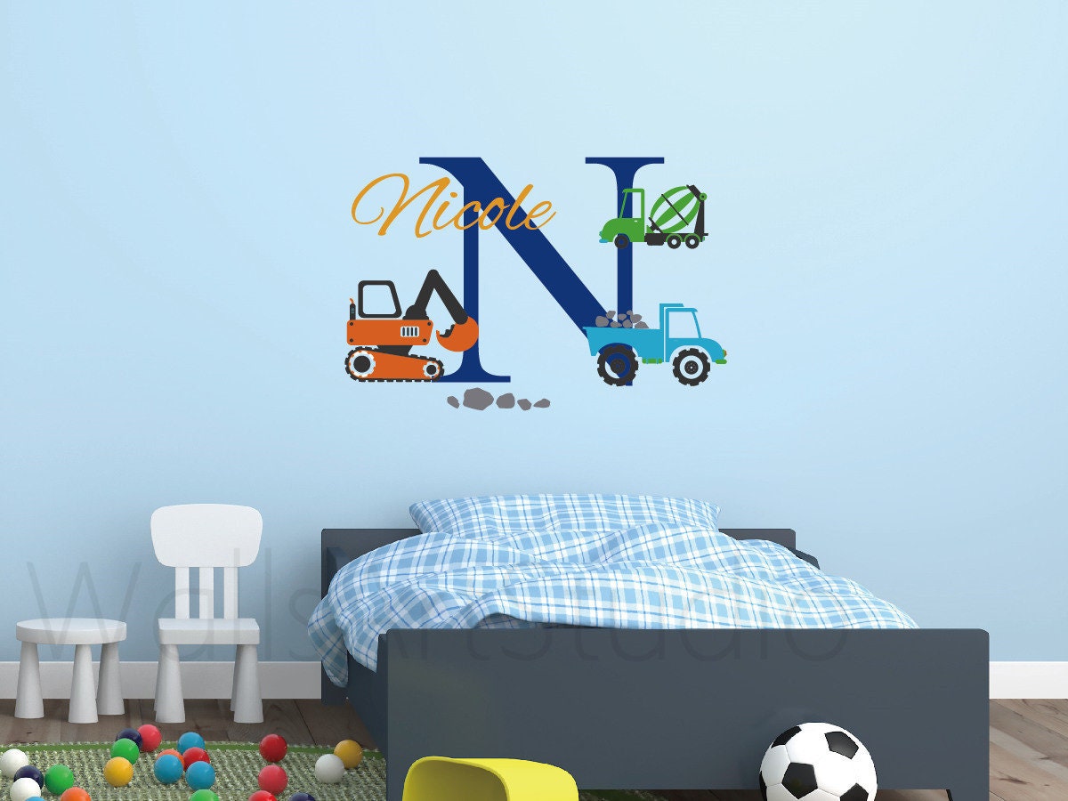 Trucks Digger Decalconstruction Trucks Decals excavator - Etsy