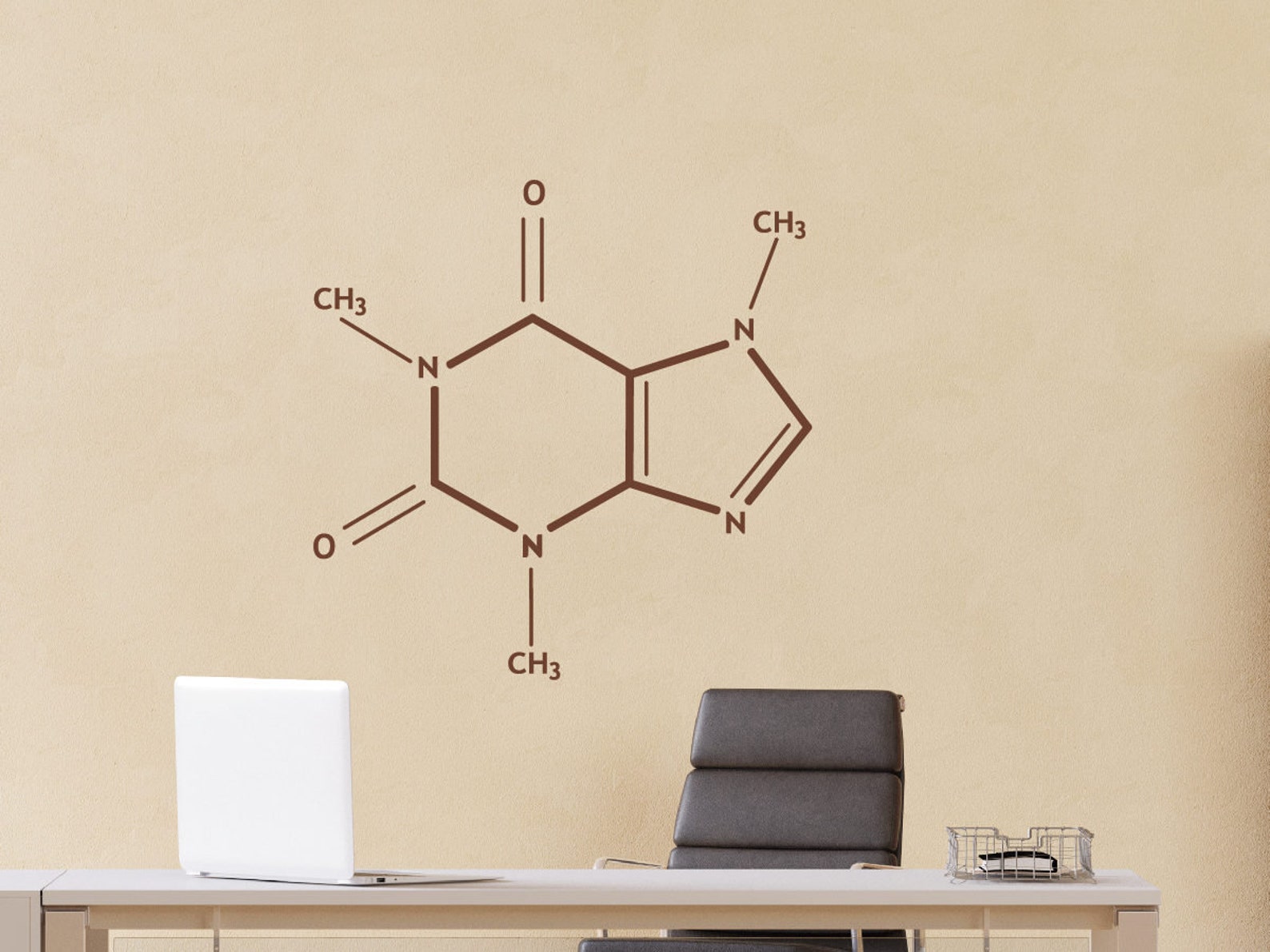 Molecular Structure Decals , Coffee Decals, Study Room Wall Decals ...