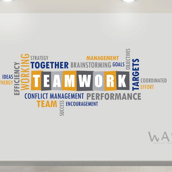 Teamwork Wall Art - Etsy