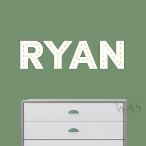 Personalized Road Style Name Wall Decals, Construction Road Name Wall ...