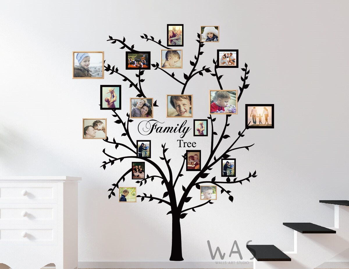 Family Tree Wall Decal Quote- Family Like Branches on A Tree Lettering ...