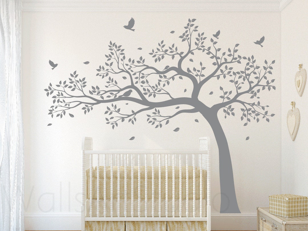 Large Tree Wall Decal , Kids Room Wall Decal, Girls Room Wall Decal ...