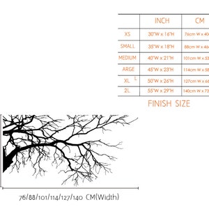 Tree Top Branches Wall Decal Vinyl Sticker Black Tree Wall Decal Black ...