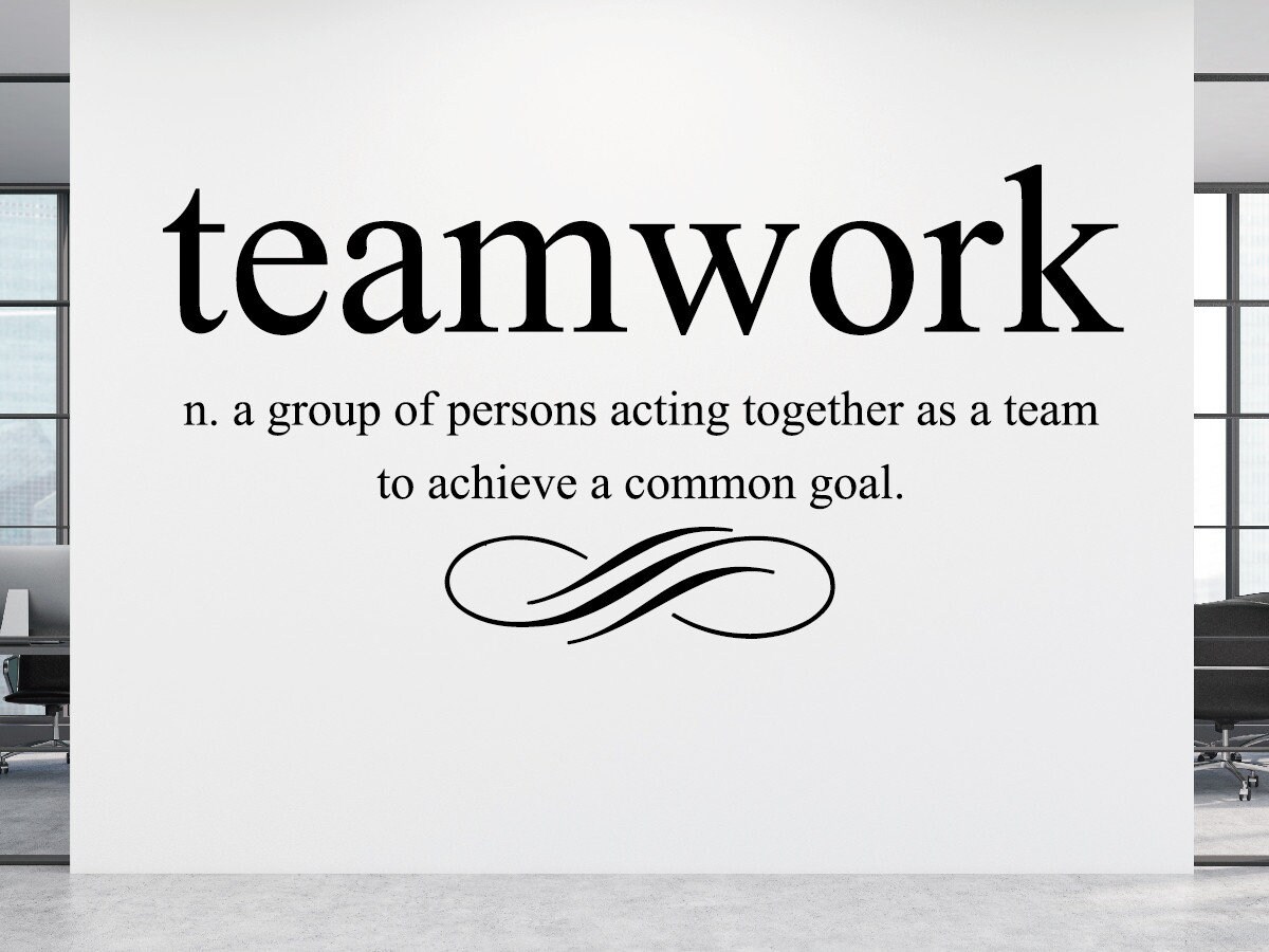 Teamwork Office Wall Decor Office Wall Art Motivational | Etsy Australia